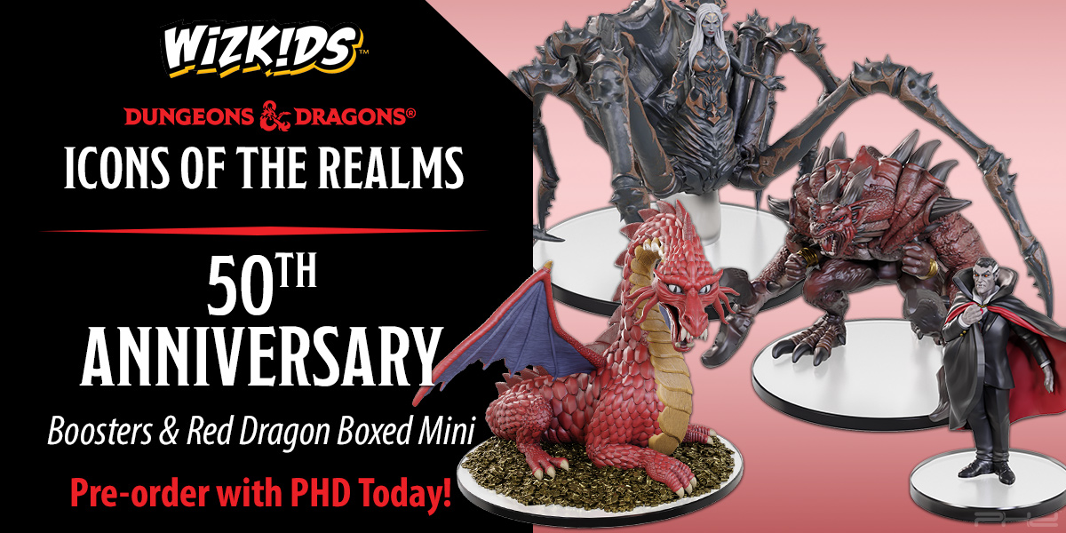 D&D Icons of the Realms: 50th Anniversary — WizKids - PHD Games D&D Icons of the Realms: 50th Anniversary — WizKids - PHD Games